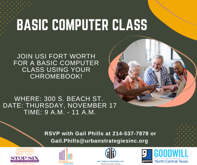 Senior Engagement Day - Basic Computer Class | Stop Six